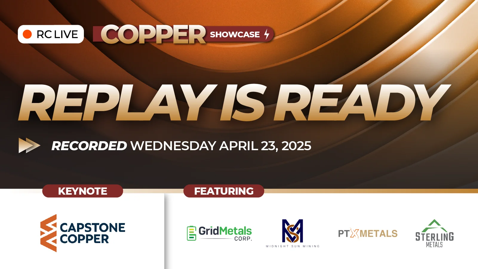 RCTV LIVE | Copper Showcase DAY 2: Explorers - Red Cloud Financial ...